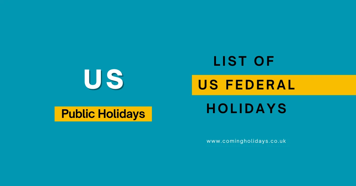 US Public Holidays 2026/2027 - List of Federal Holidays